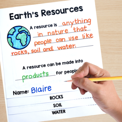 Earth's Resources for First Grade - Sarah Chesworth