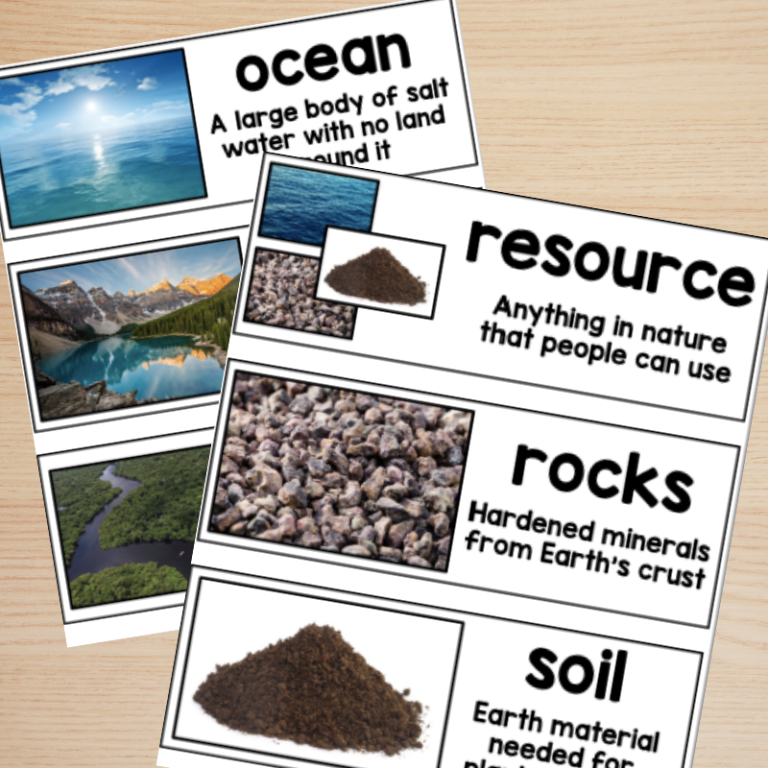 Earth's Resources for First Grade - Sarah Chesworth