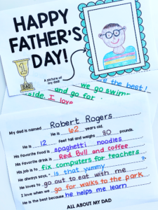 Father's Day Printable Flip Book - Sarah Chesworth