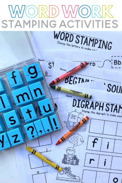 Word Work Stamping Activities - Sarah Chesworth