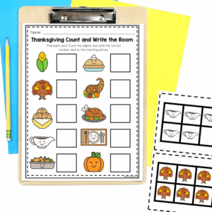 Thanksgiving Count and Write the Room - Sarah Chesworth