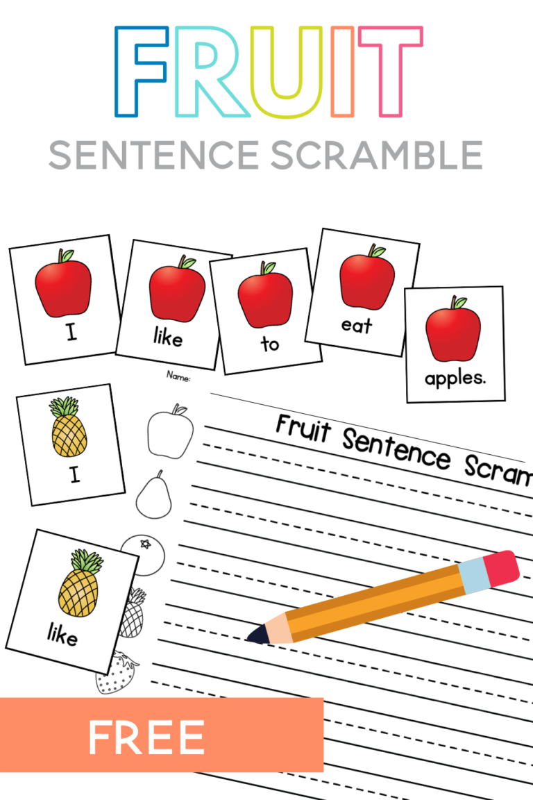 Fruit Sentence Scramble - Sarah Chesworth