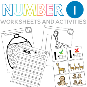 Number 1 Worksheets - Sarah Chesworth