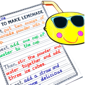 How to Make Lemonade Craft and Procedural Writing