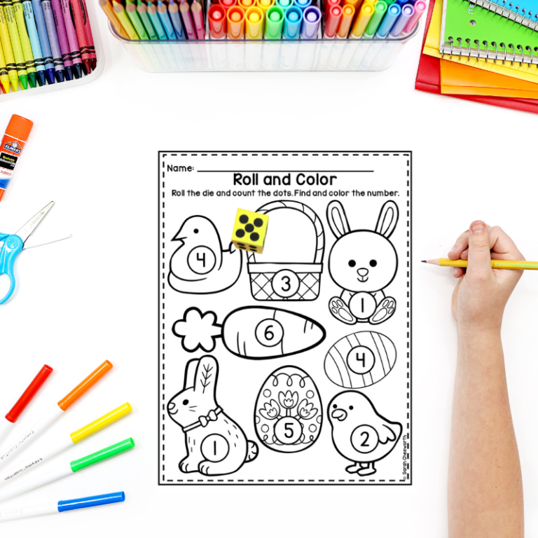 Kindergarten Math Games with Dice - Sarah Chesworth