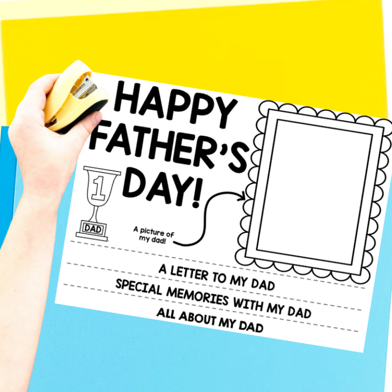 Father's Day Printable Flip Book - Sarah Chesworth