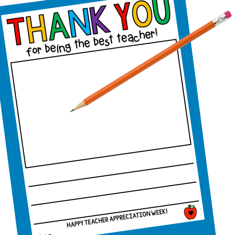 Teacher Appreciation Letter Ideas and Gifts to Say "Thank You" - Sarah ...