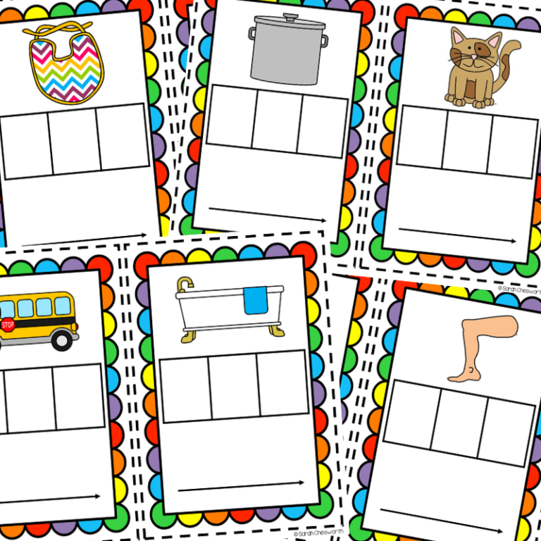 CVC Words: Lists and Printable Free Activities for Teaching - Sarah ...