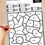 Addition Color By Number Worksheets for Kindergarten - Sarah Chesworth