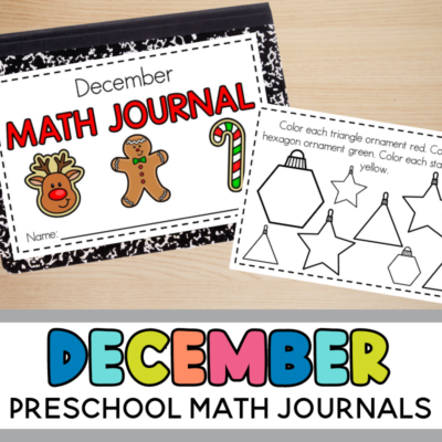 Printable Monthly Preschool Math Journals - Sarah Chesworth