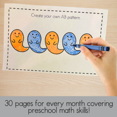 Printable Monthly Preschool Math Journals - Sarah Chesworth