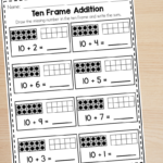 Printable Double Ten Frame Worksheet for Math - Sarah Chesworth