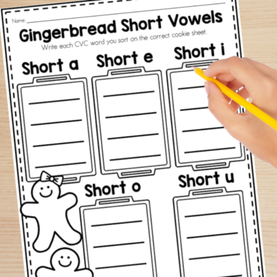 Gingerbread CVC Word Activities - Sarah Chesworth