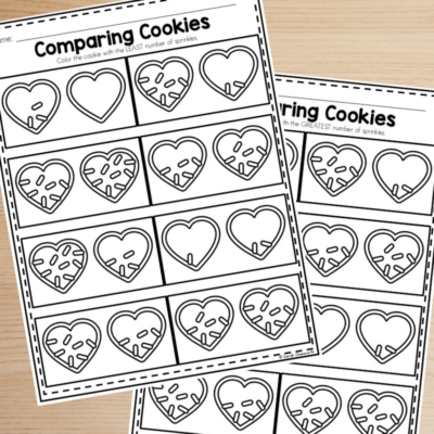 Valentine's Day Greater Than, Less Than Math - Sarah Chesworth