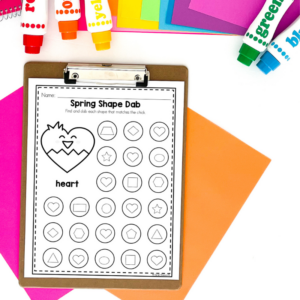 Bingo Dauber Printable Worksheets for Kindergarten - Sarah Chesworth