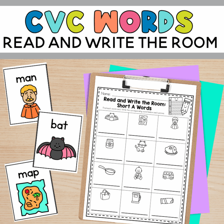 10 Best Read and Write the Room Activities for Kindergarten Students ...