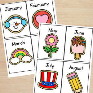 Free Printable Months of the Year Flashcards for Kids - Sarah Chesworth