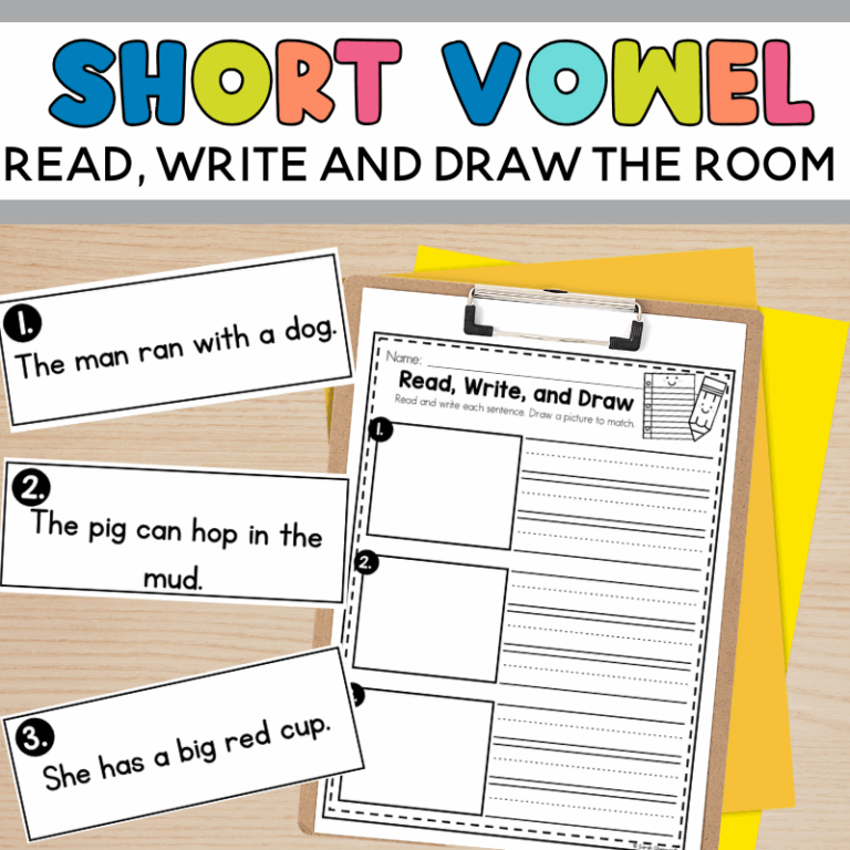 10 Best Read and Write the Room Activities for Kindergarten Students ...
