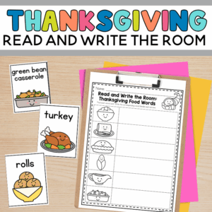 Thanksgiving Read and Write the Room - Sarah Chesworth