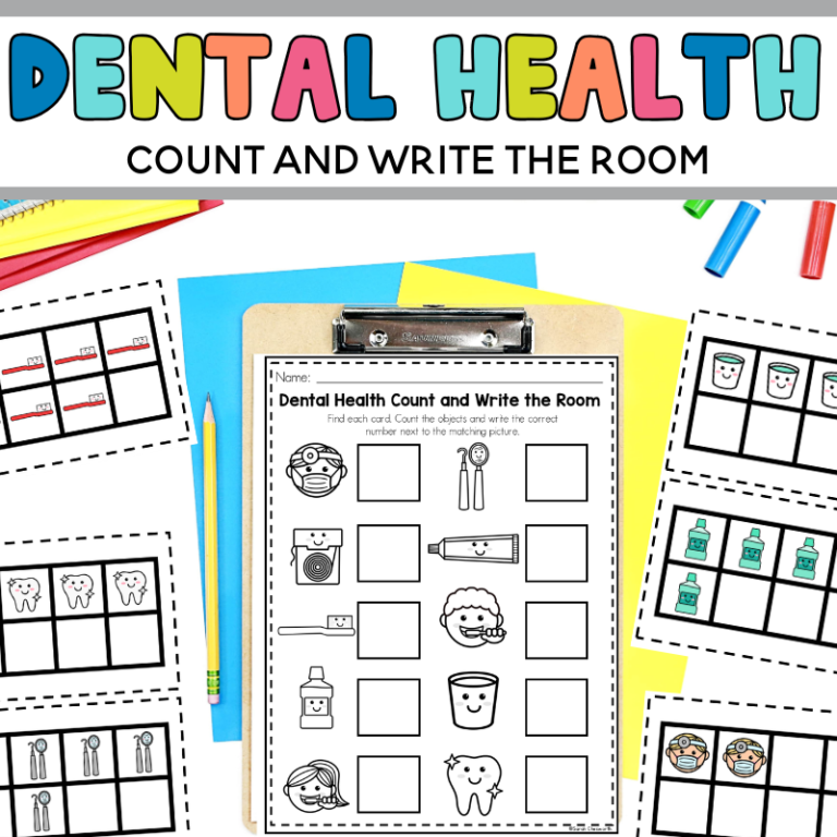 Dental Health Month Activities for Preschool: Fun Write the Room Ideas ...