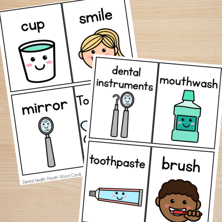 Dental Health Month Activities for Preschool: Fun Write the Room Ideas ...