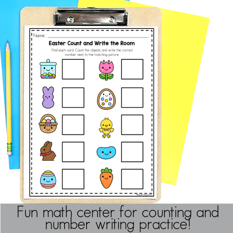 Easter Count and Write the Room - Sarah Chesworth