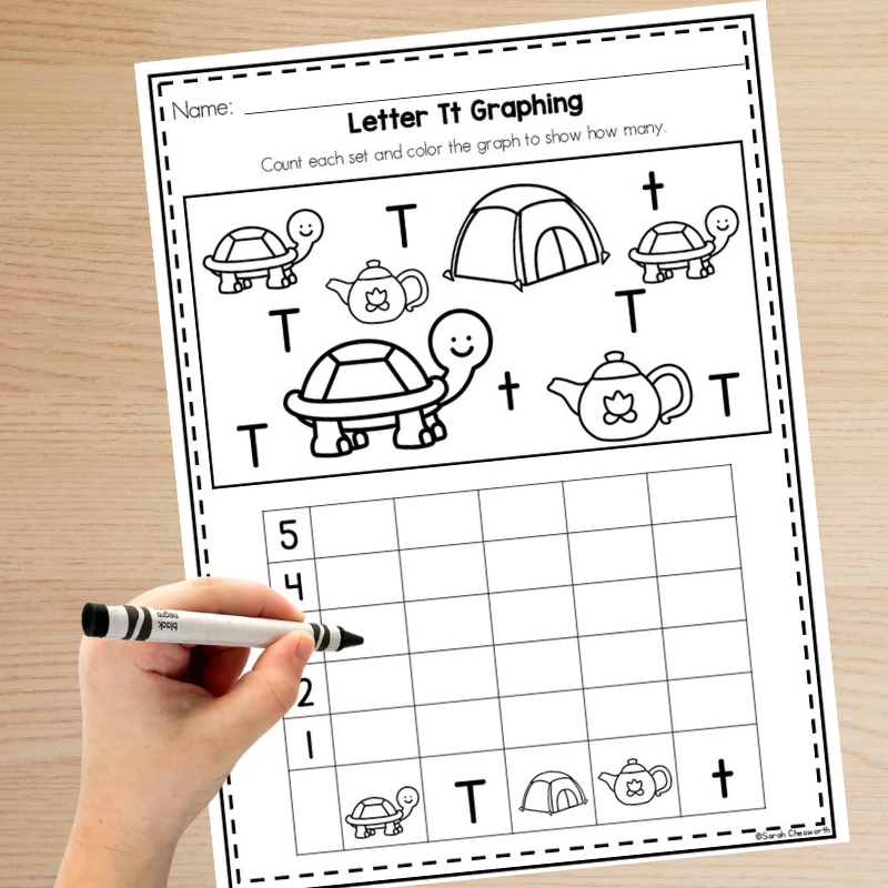 Alphabet Letter Graphing Worksheets - Sarah Chesworth