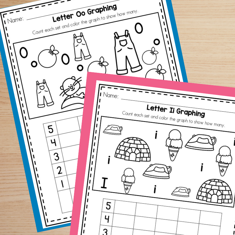 Alphabet Letter Graphing Worksheets - Sarah Chesworth
